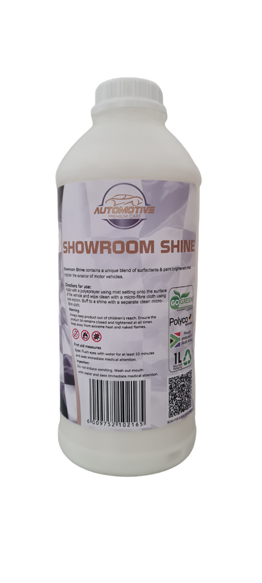 Waterless Showroom Shine 1lt – Econoclean SA